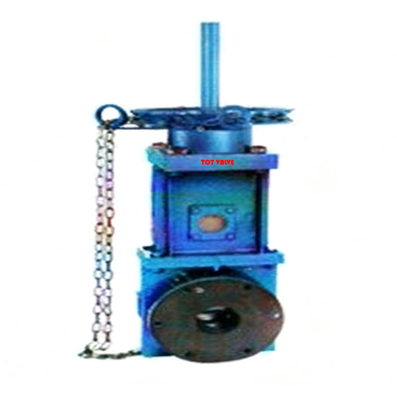 Chainwheel Resilient-Seated Slurry Knife Gate Valve - TOT Valve ...
