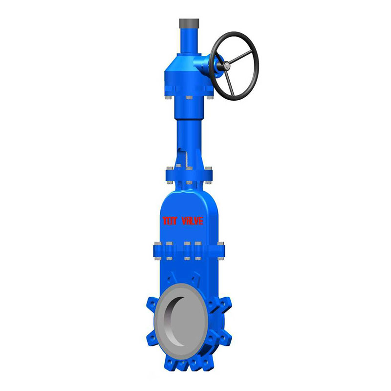 Lug Bonneted Bevel Gear Round Port Knife Gate Valve - TOT Valve ...