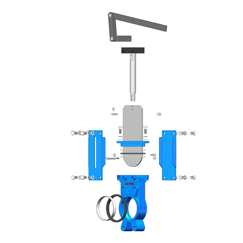 Quick-Action Lever Wafer Rising Stem Round Port Knife Gate Valve - TOT ...