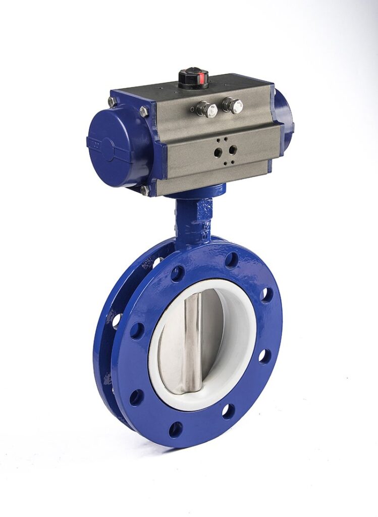 Pneumatic U-Type Butterfly Valve - TOT Valve Manufacturer & Exporters